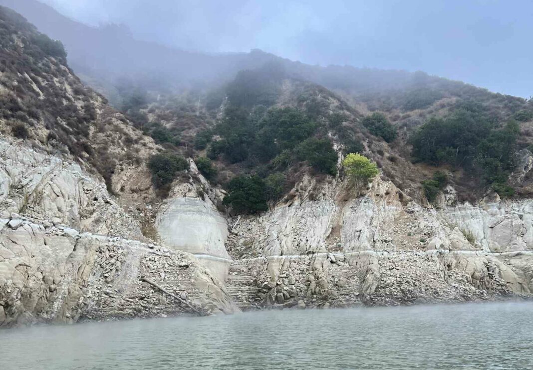 Boating no longer available at Lake Piru as water drawn down to a ...
